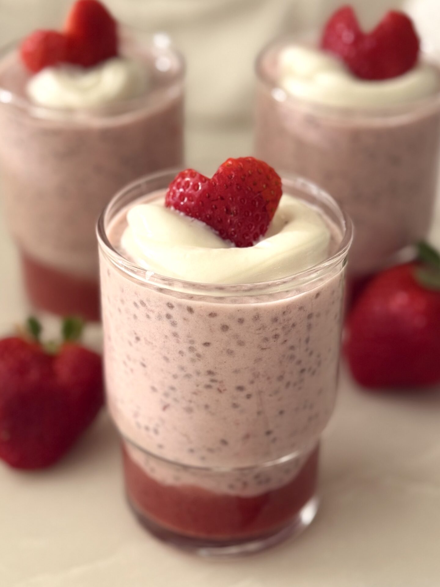 Rich and Creamy Strawberry Chia Pudding | Style and Grace