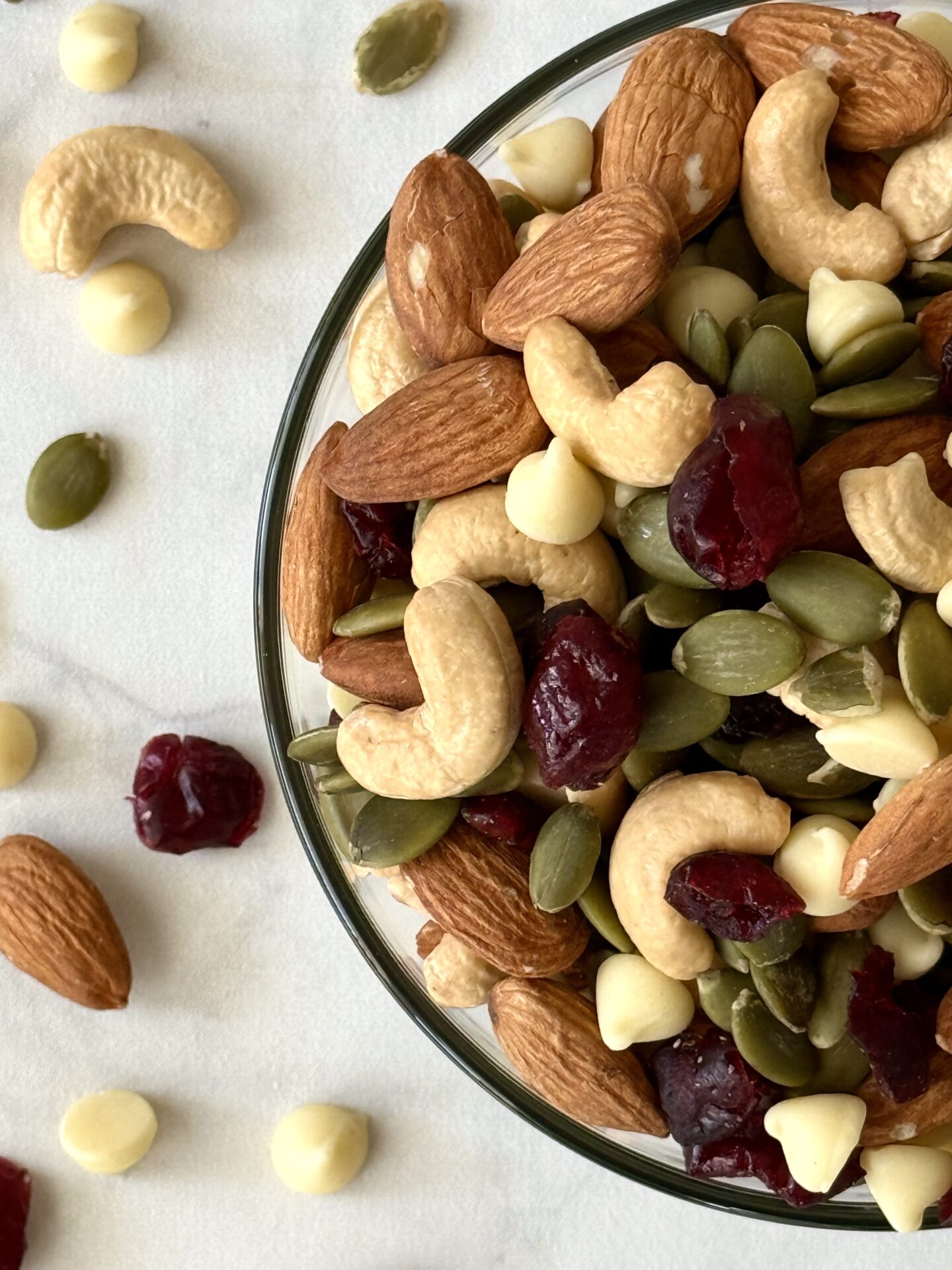 White Chocolate and Cranberry Trail Mix | Style and Grace