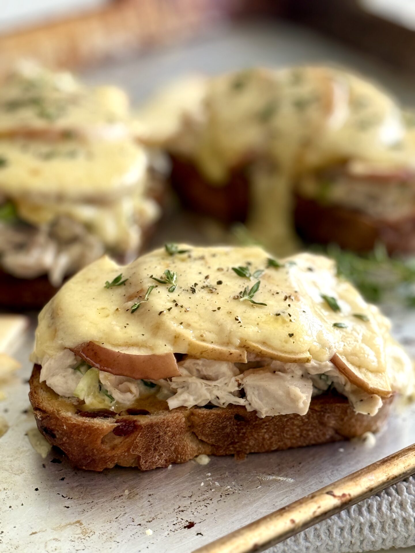 Smokey Chicken and Apple Melt Sandwich | Style and Grace